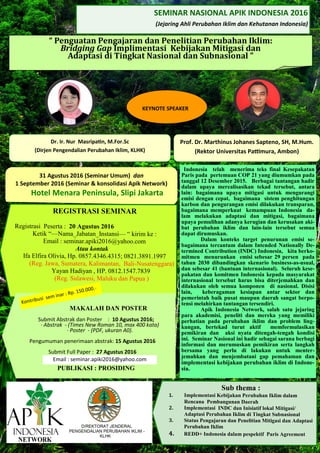 SEMINAR NASIONAL APIK INDONESIA 2016 | PDF