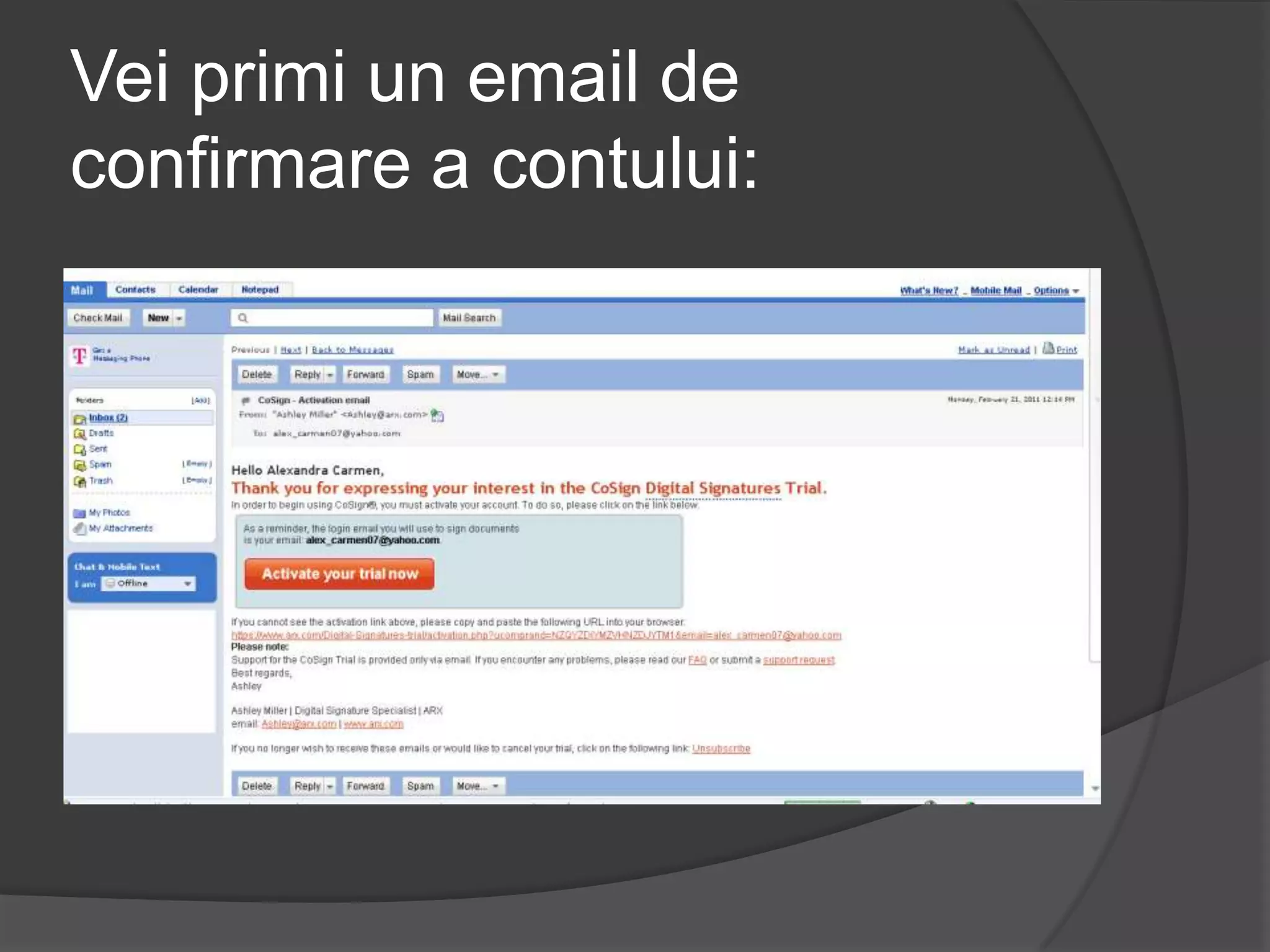 Semnatura digitala a unui document | PPTX