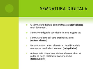 Semnaturi digitale | PPT | Free Download