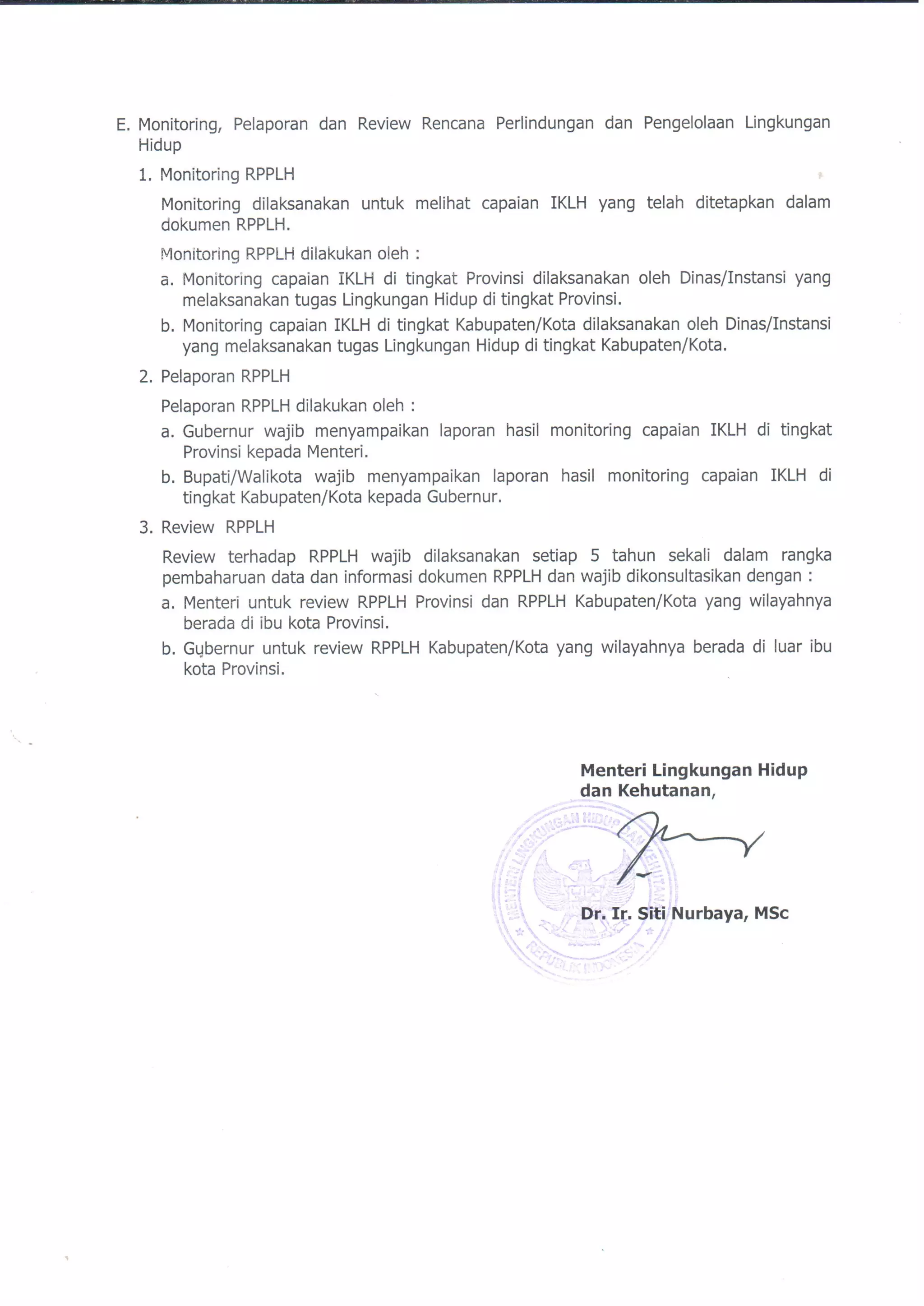 SE.5/MENLHK/PKTL/PLA.3/11/2016 - Penyusunan RPPLH Daerah | PDF