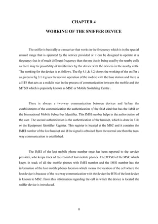 Sniffer for detecting lost mobiles - Technical Seminar | PDF