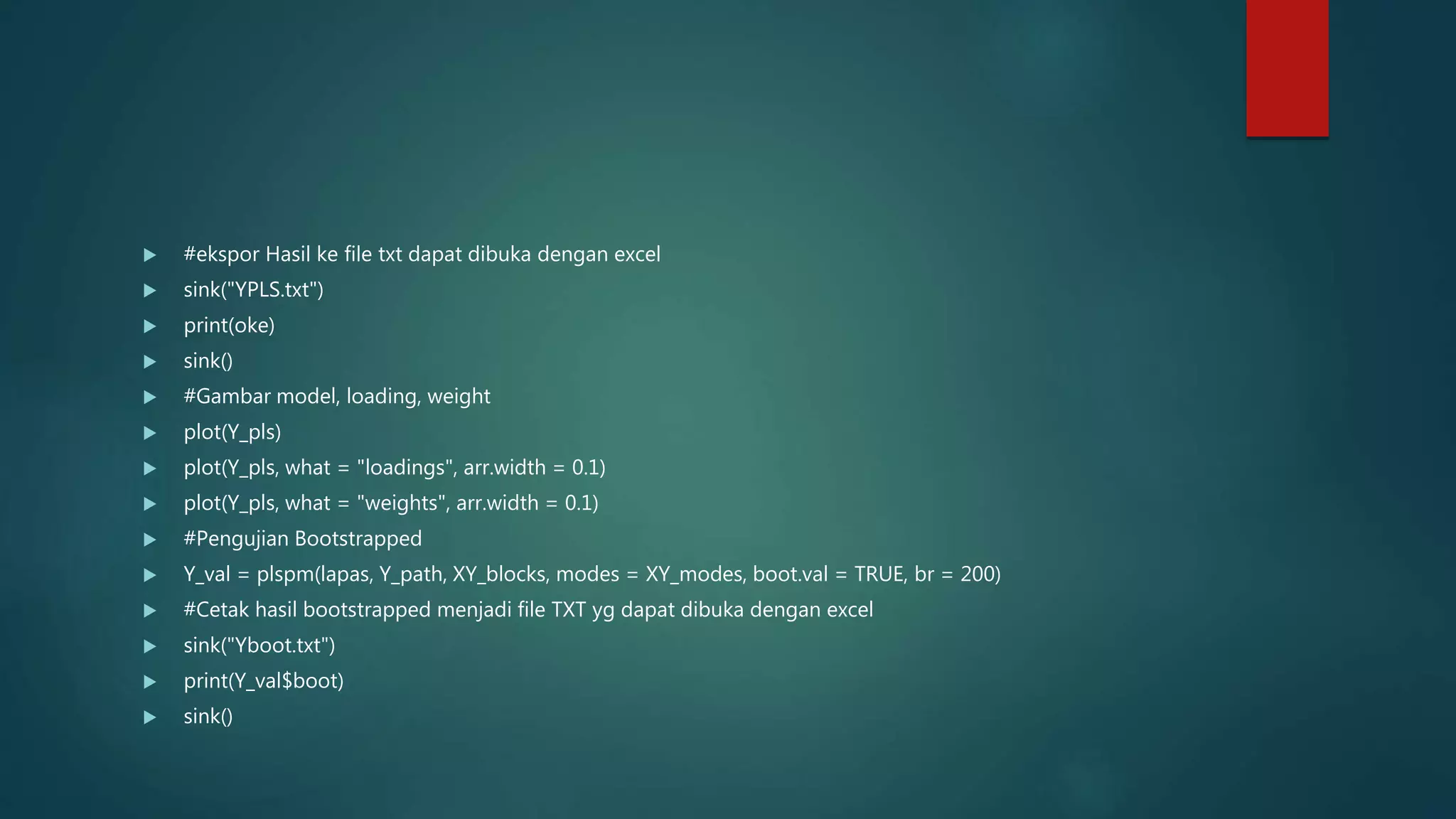 Sem PLS dengan PLSPM dalam R | PPT