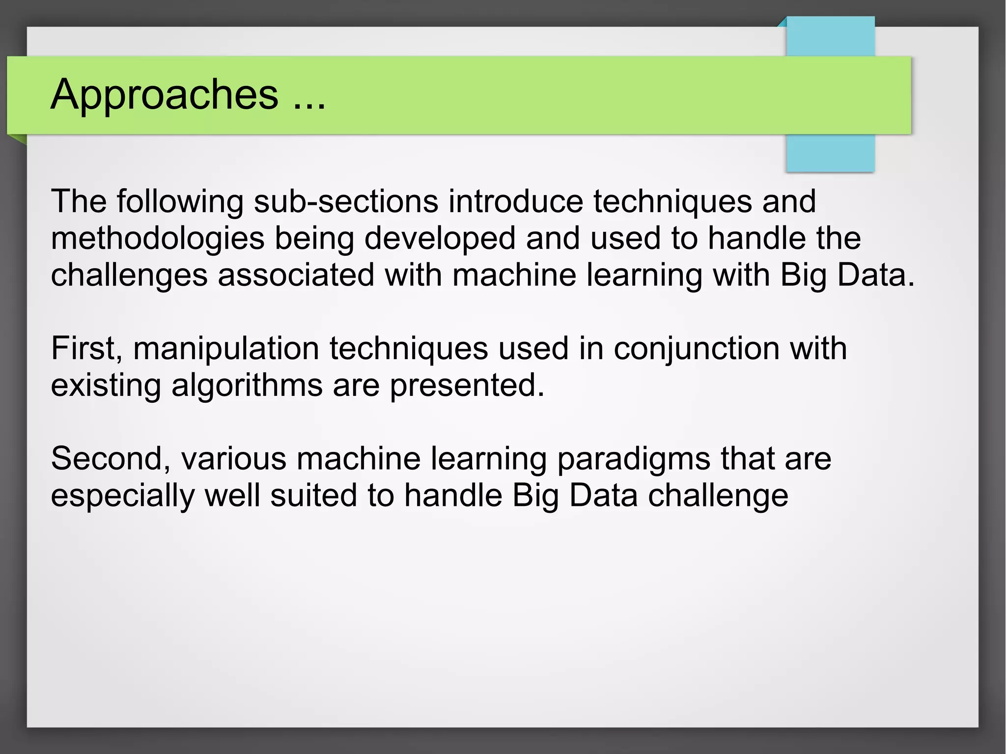 Machine learning with Big Data power point presentation | PPT