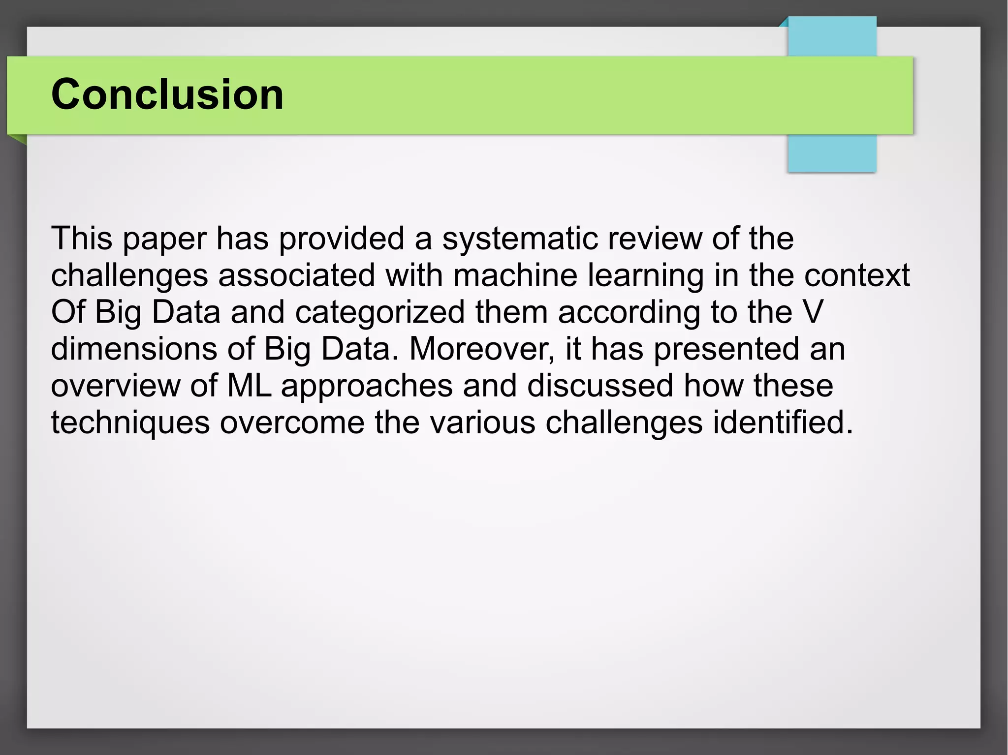 Machine learning with Big Data power point presentation | PPT