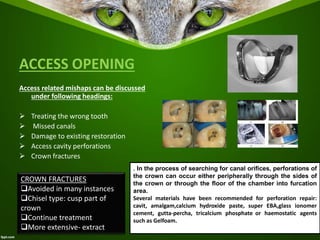 endodontic mishaps | PPTX | Dental Health | Diseases and Conditions