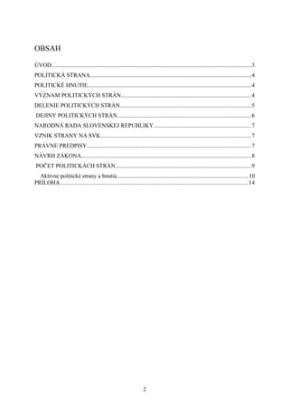 Politicke strany | PDF