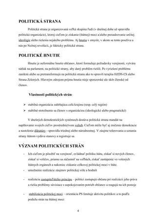 Politicke strany | PDF