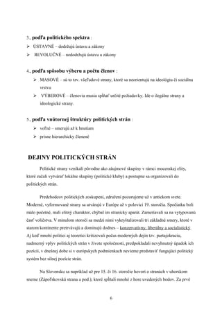 Politicke strany | DOC