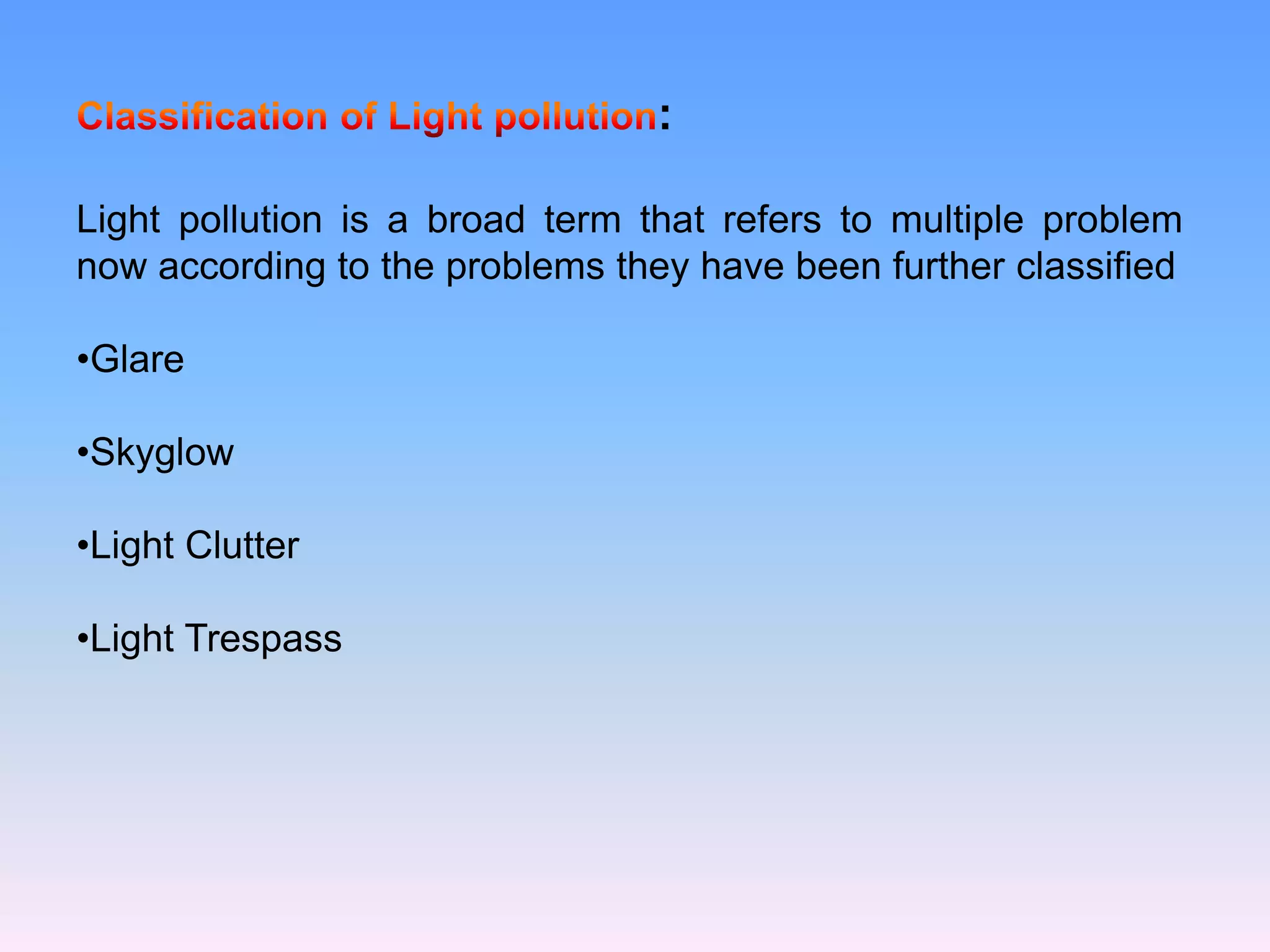Light pollution:A detailed study on effects of Artificial Lights At ...