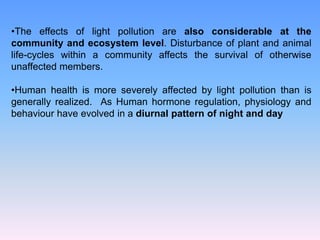 Effects Of Light Pollution On Human Health
