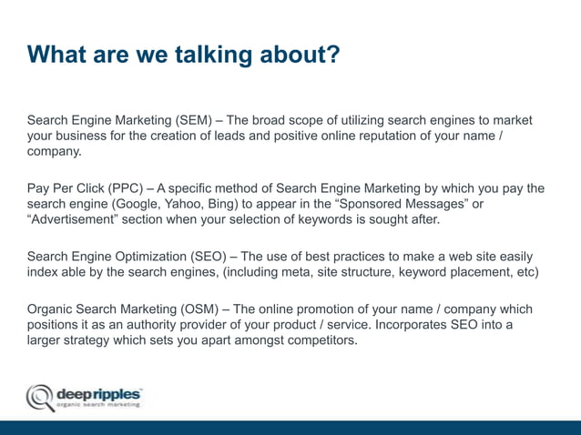 Sem Presentation | PPT