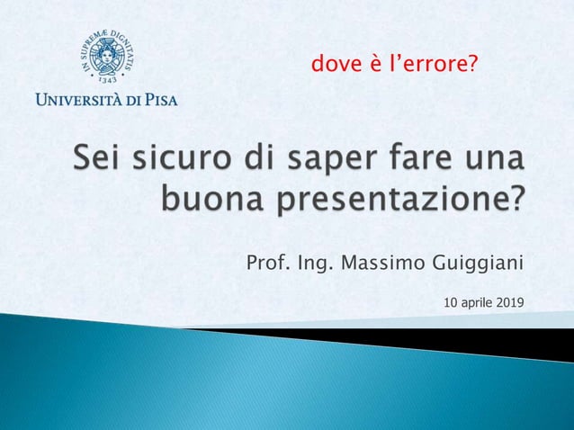 Fare una buona presentazione | PPTX