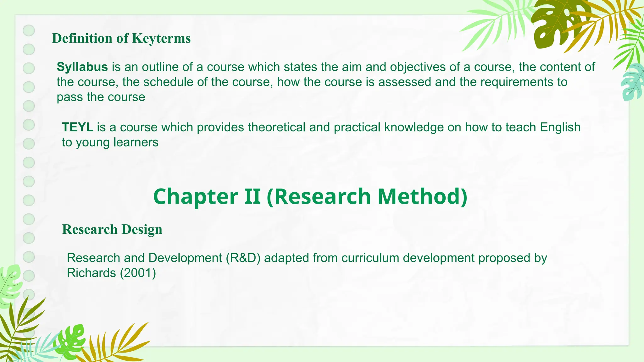 Seminar Proposal in EYL by Elly Rosalina S | PPTX