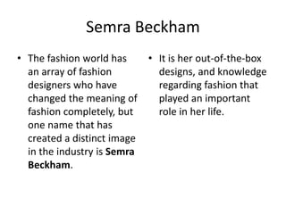 Semra beckham article | PPT