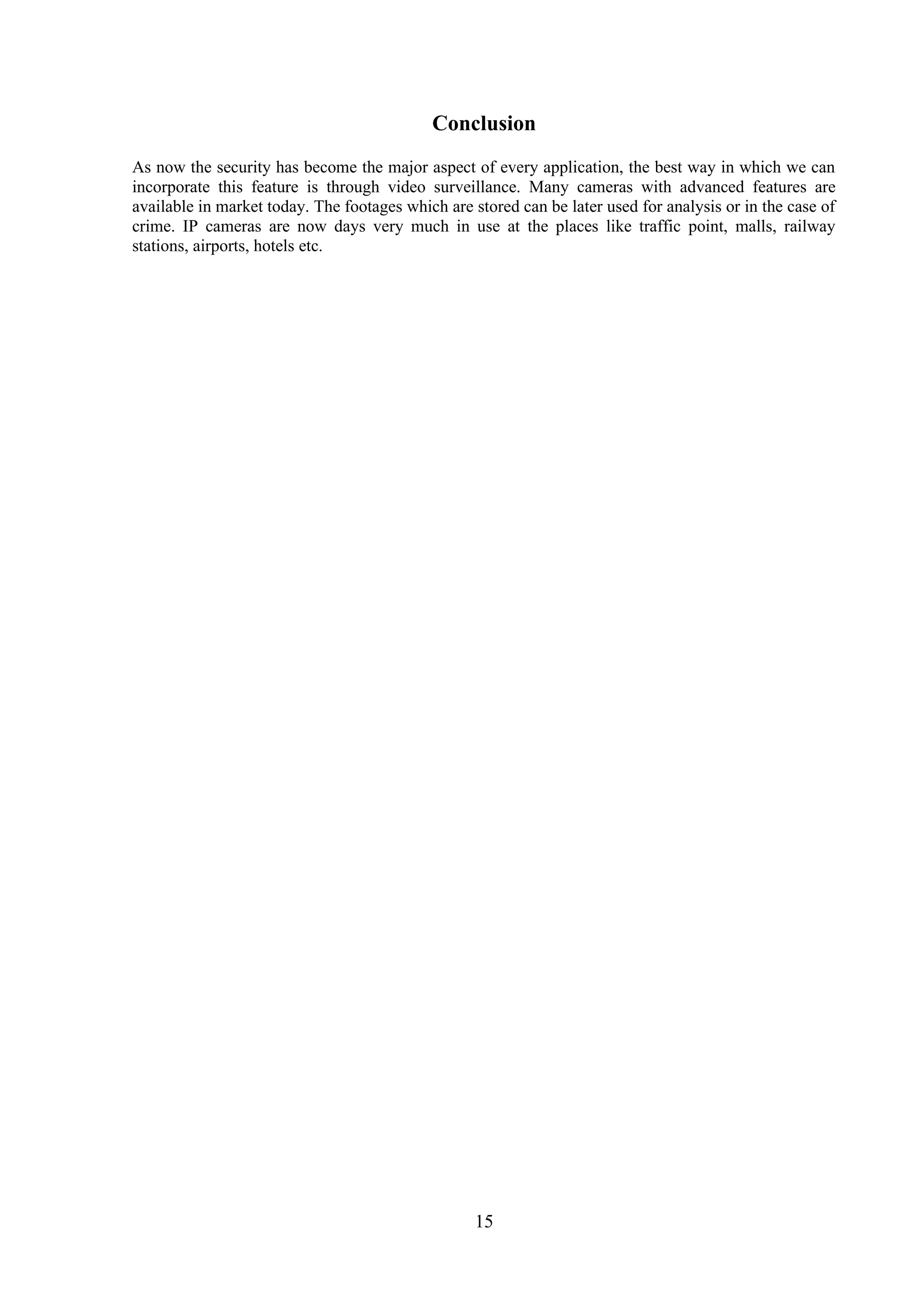 Video Surveillance Report | DOC