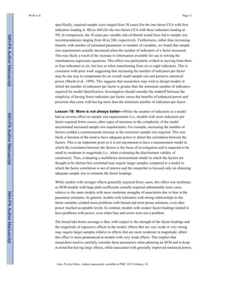 Sem sample size | PDF