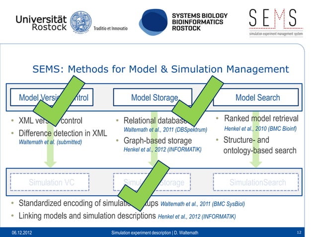Simulation experiment descriptions and management | PDF | Biological Sciences | Science