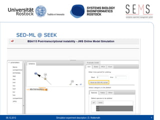 Simulation experiment descriptions and management | PDF