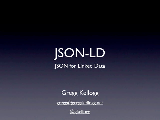 Json Ld Json For Linked Data Ppt 