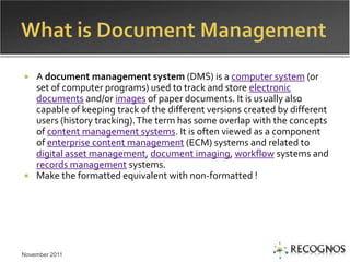 Semantic Technology in Document Management | PPT