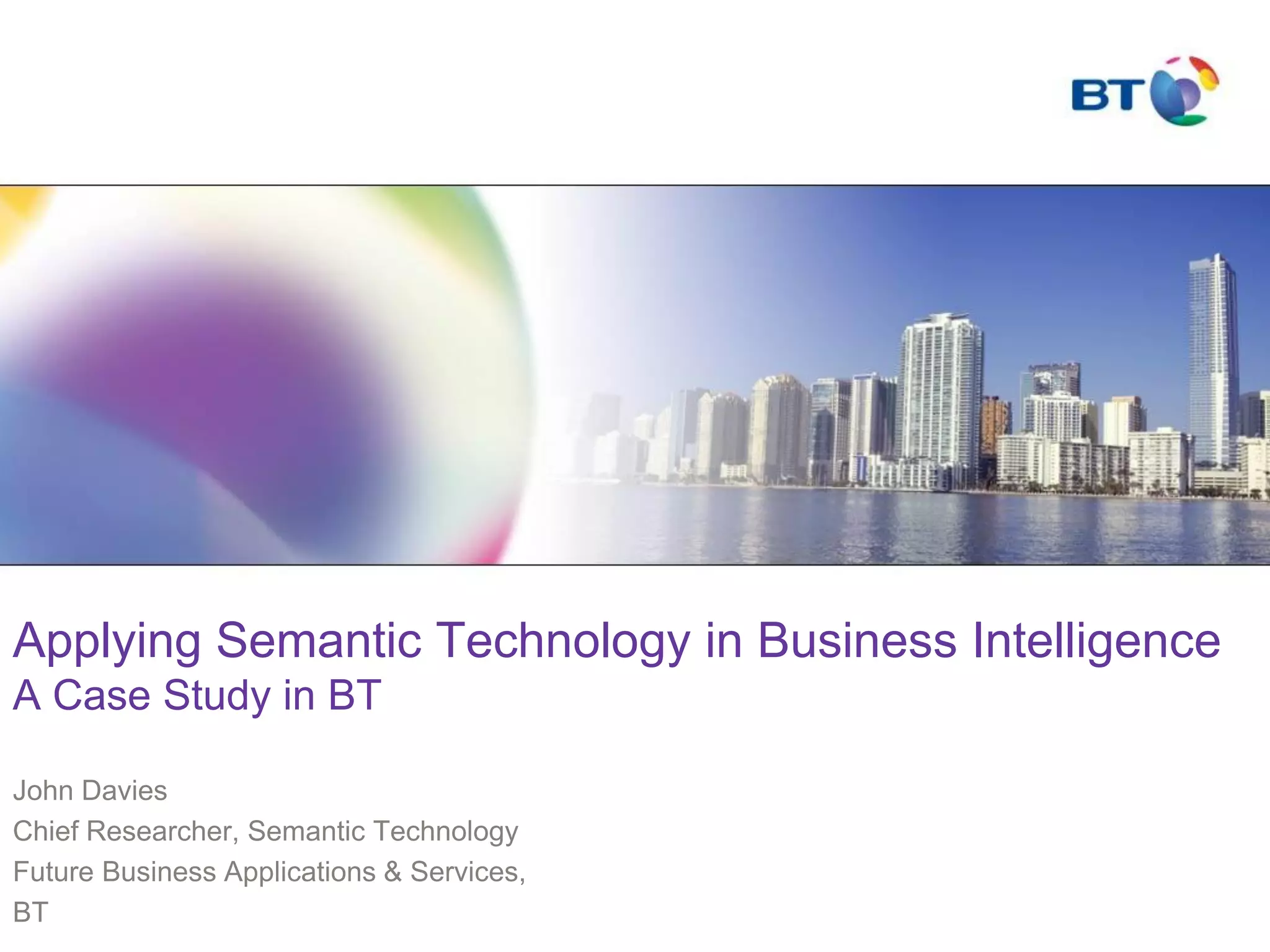 Semantic Technology in BI | PPT