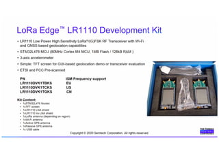 SEMTECH LoRa Edge and LoRa Cloud | PPT