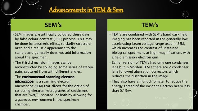 Electron Microscopy - Scanning electron microscope, Transmission Elec…