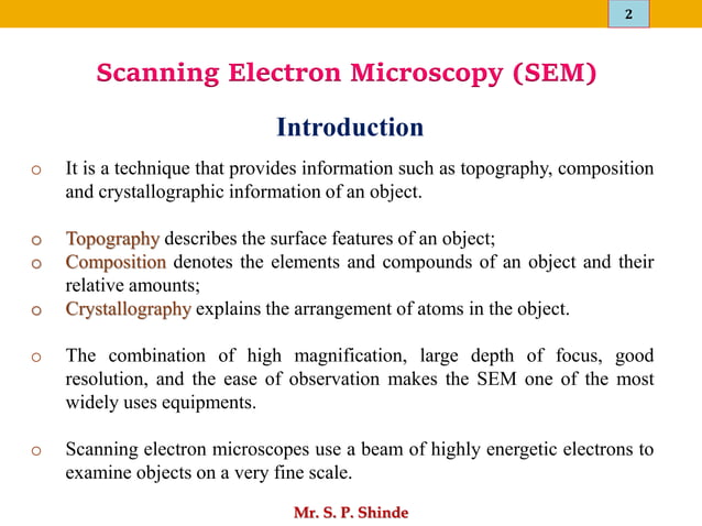 SEM & TEM | PDF