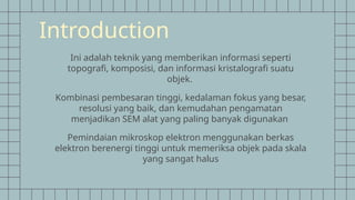 Scanning Electron Microscopy (SEM) & Transmission Electron Microscopy ...