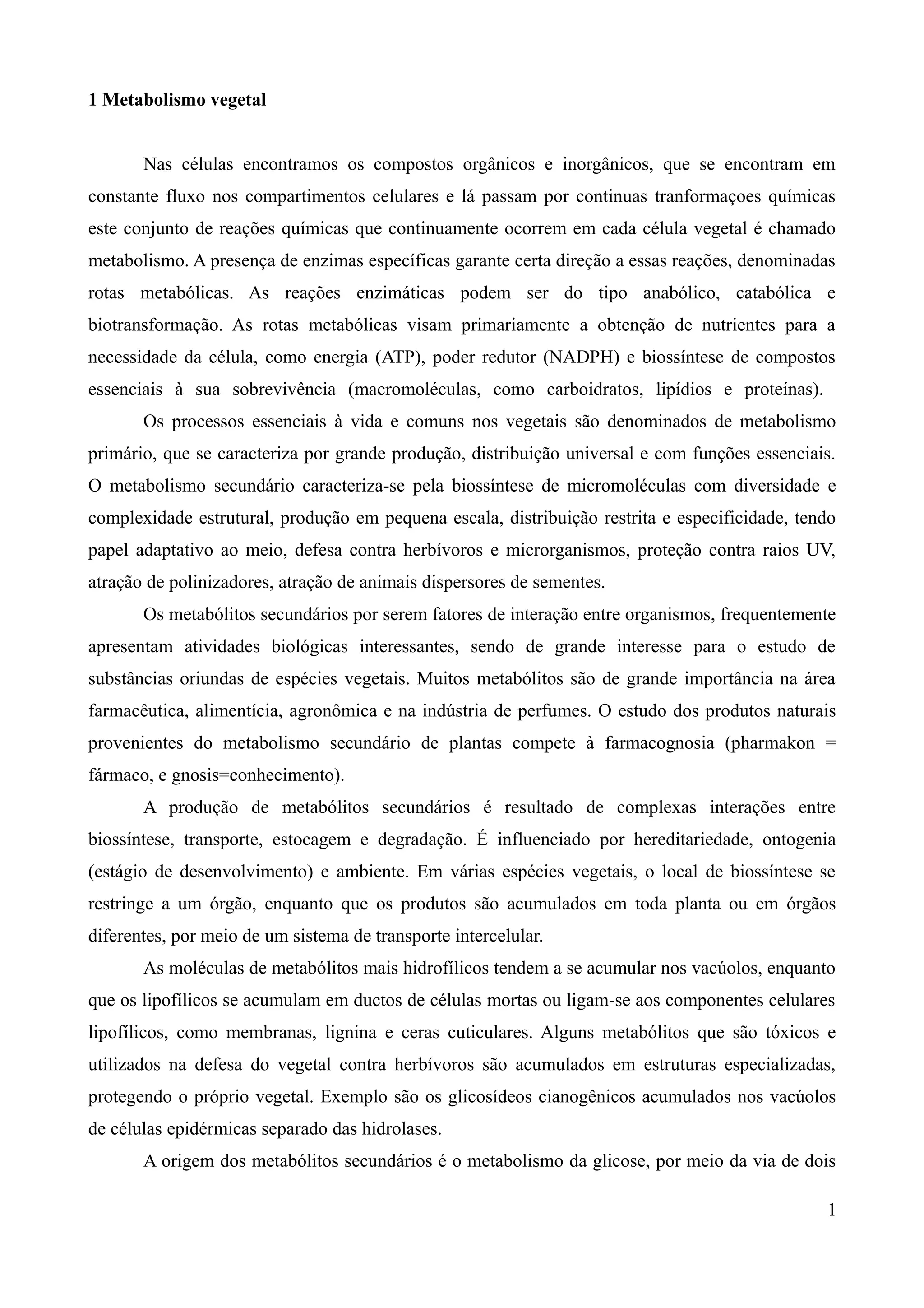 metabolismo vegetal | DOC