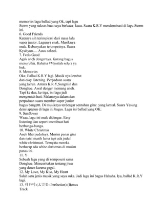 Semua album super junior | DOCX