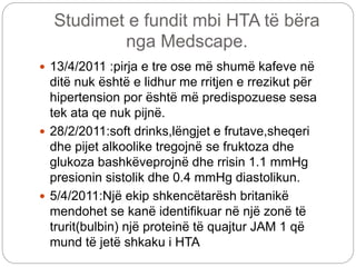 Semundja e hipertensionit | PPTX