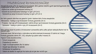 Semundjet gjenetike (mutacione gjenetike dhe kromozoike) | PDF