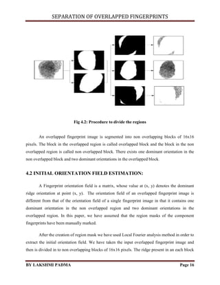SEPARATION OF OVERLAPPED FINGERPRINTS | PDF