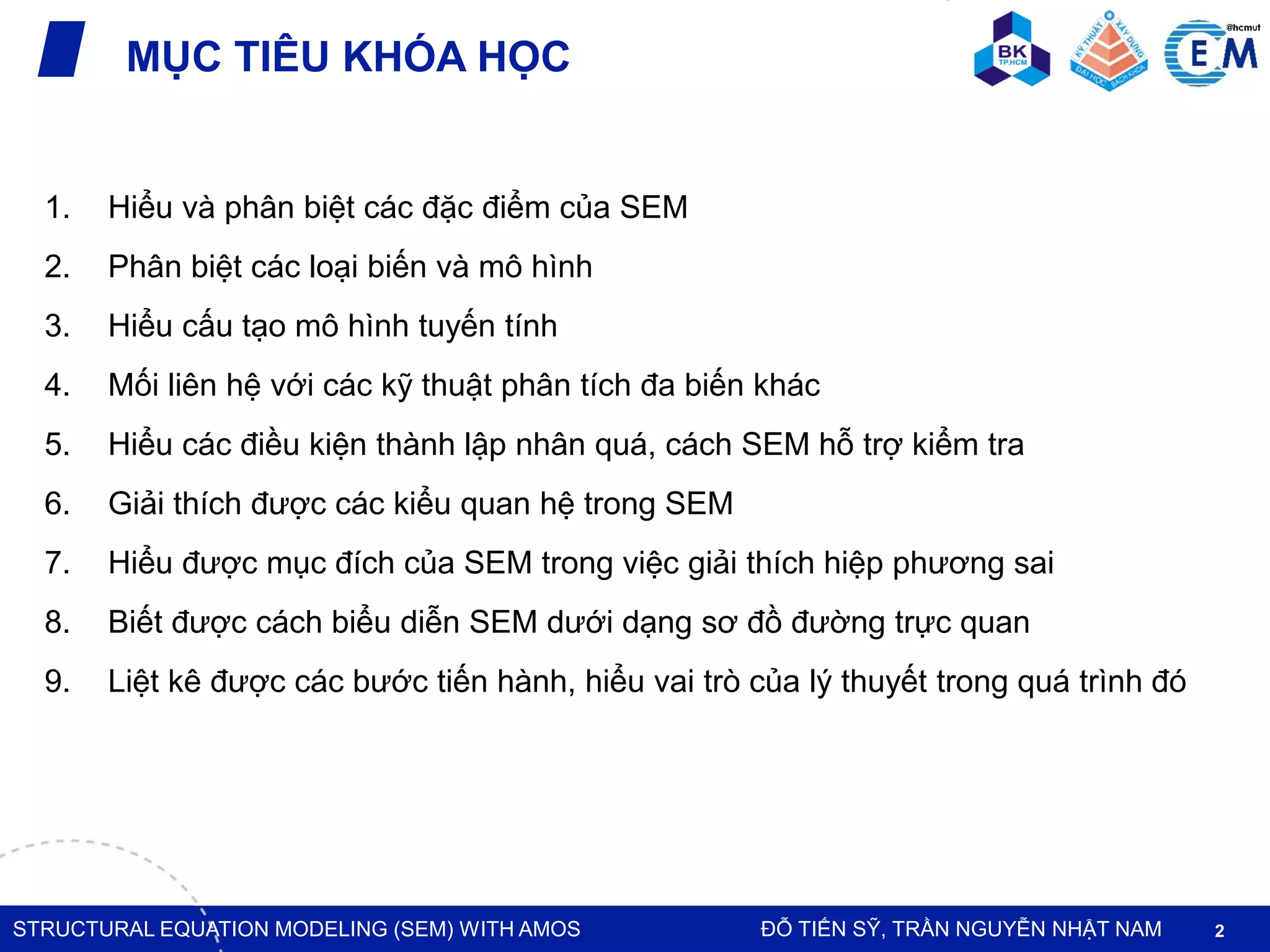 Structural Equation Modeling (SEM) with AMOS | PDF