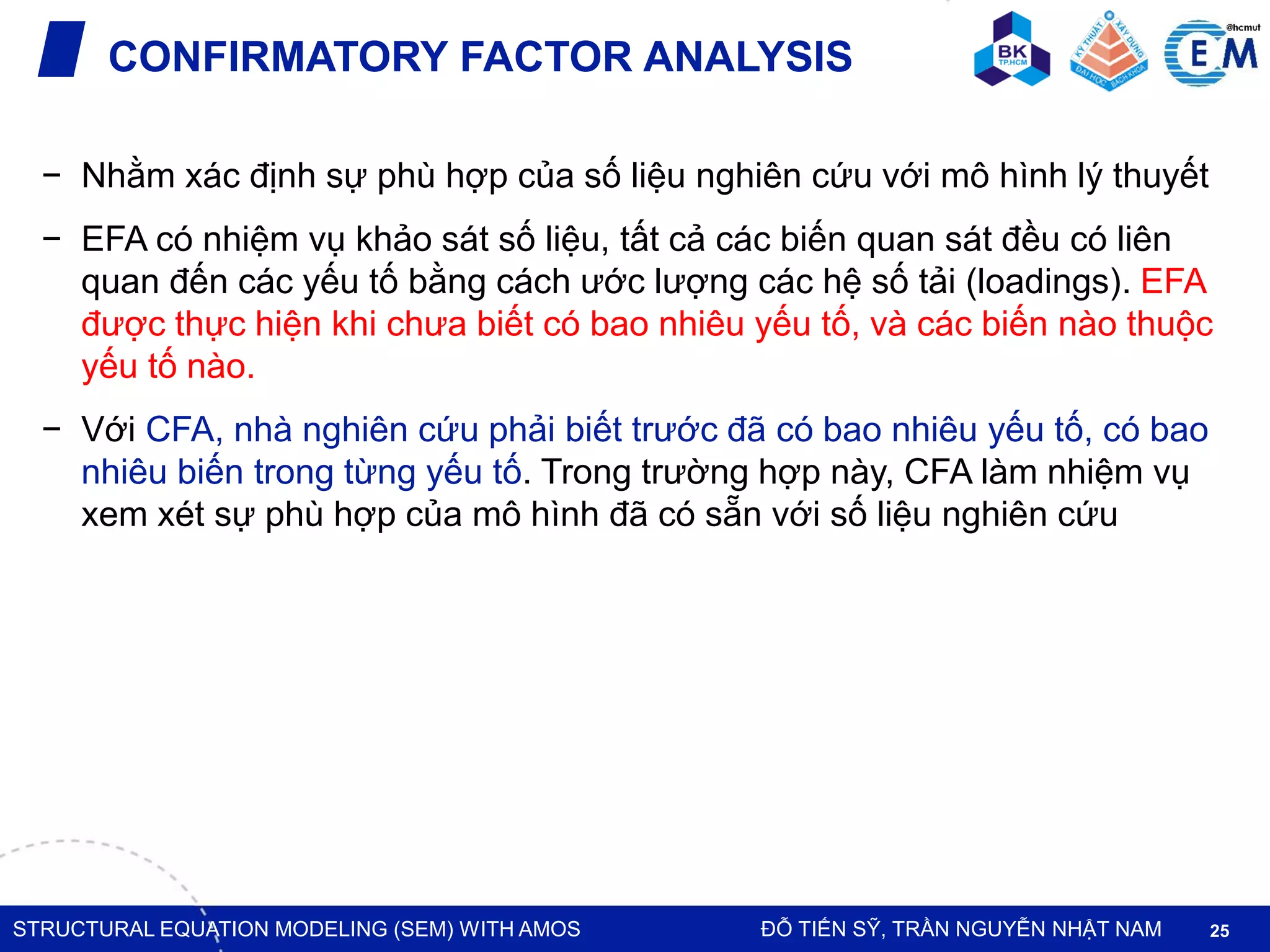 Structural Equation Modeling (SEM) with AMOS | PDF