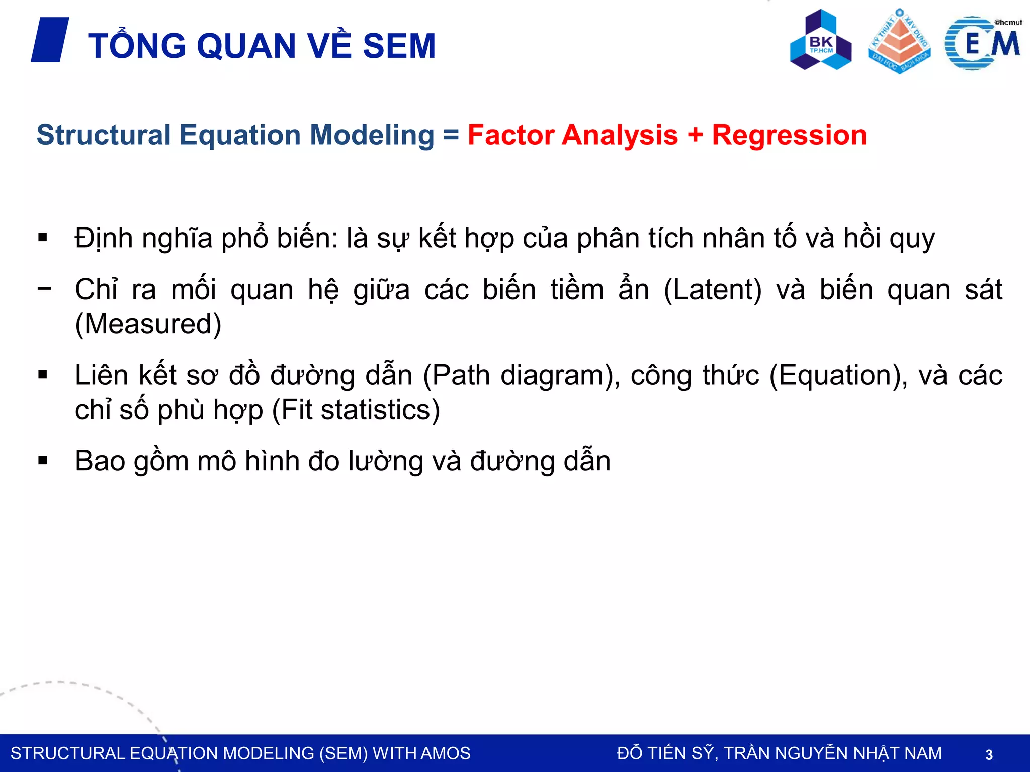 Structural Equation Modeling (SEM) with AMOS | PDF