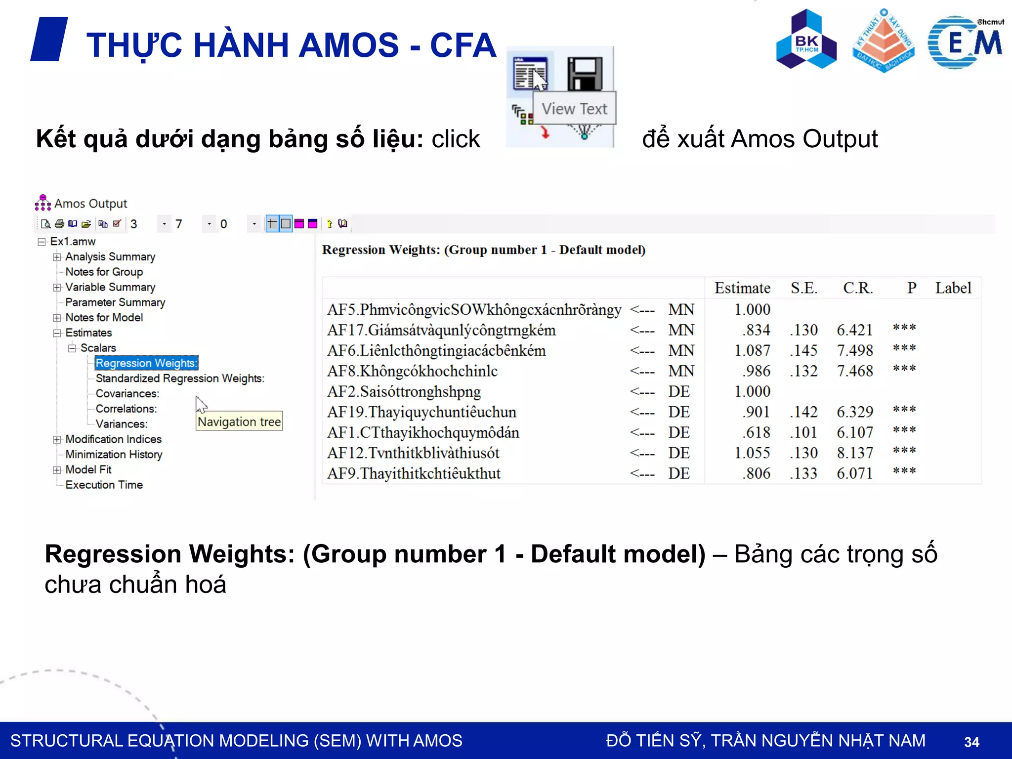 Structural Equation Modeling (SEM) with AMOS | PDF