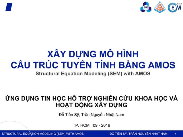 Structural Equation Modeling (SEM) with AMOS | PDF