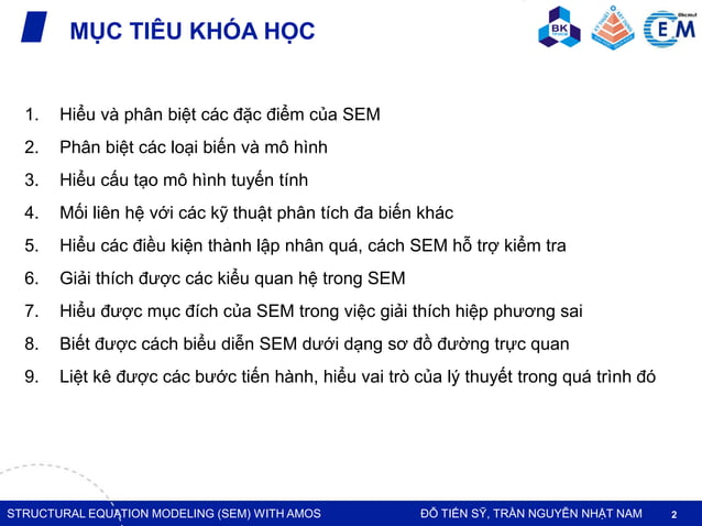 Structural Equation Modeling (SEM) with AMOS | PDF