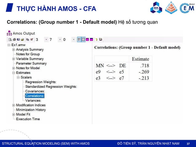 Structural Equation Modeling (SEM) with AMOS | PDF