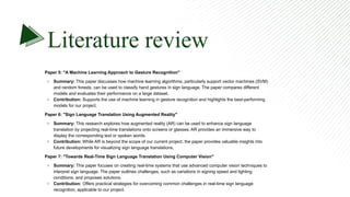 Sign language to text conversion power point presentation | PPTX