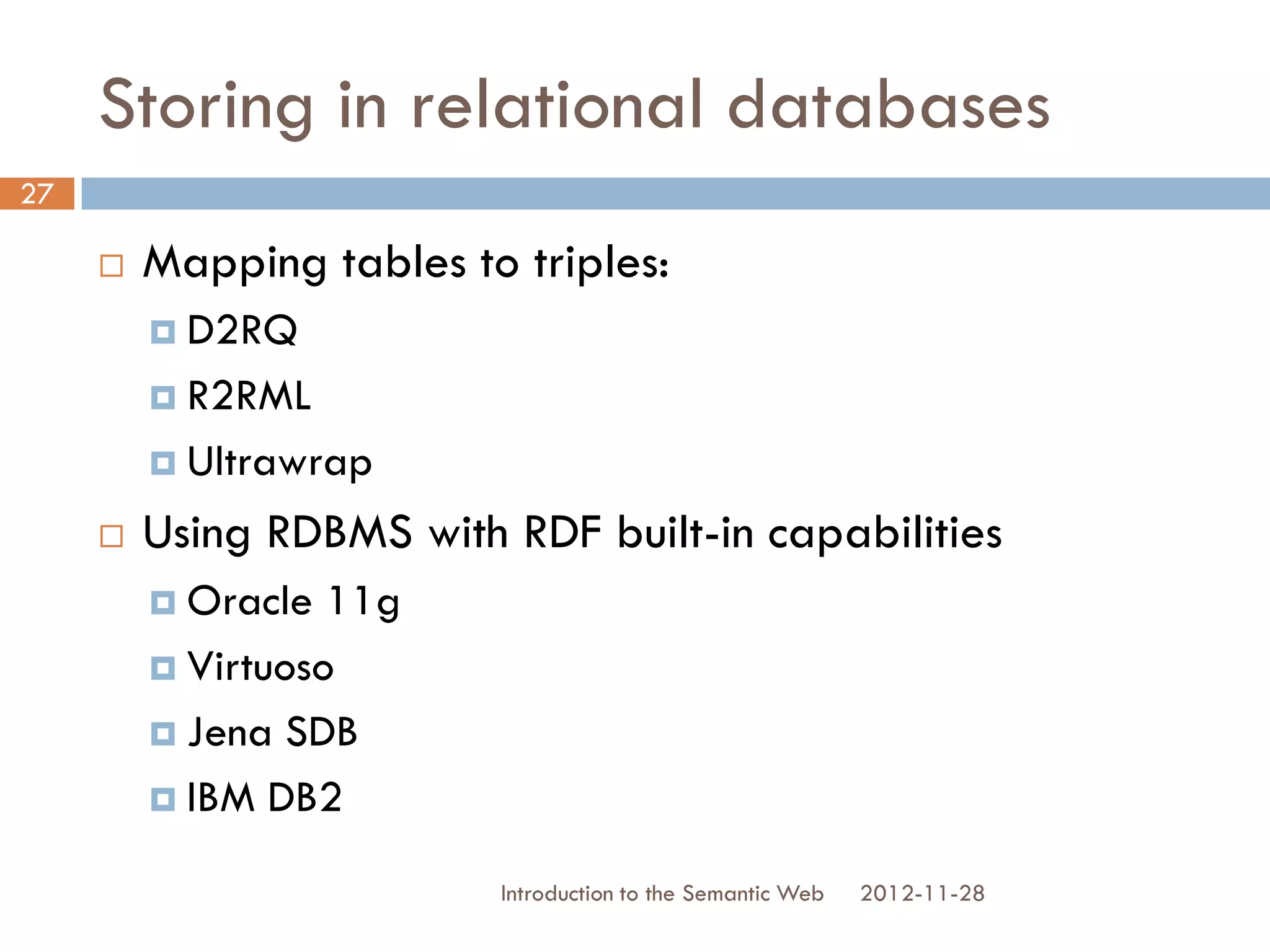 Introduction to the Semantic Web | PPTX