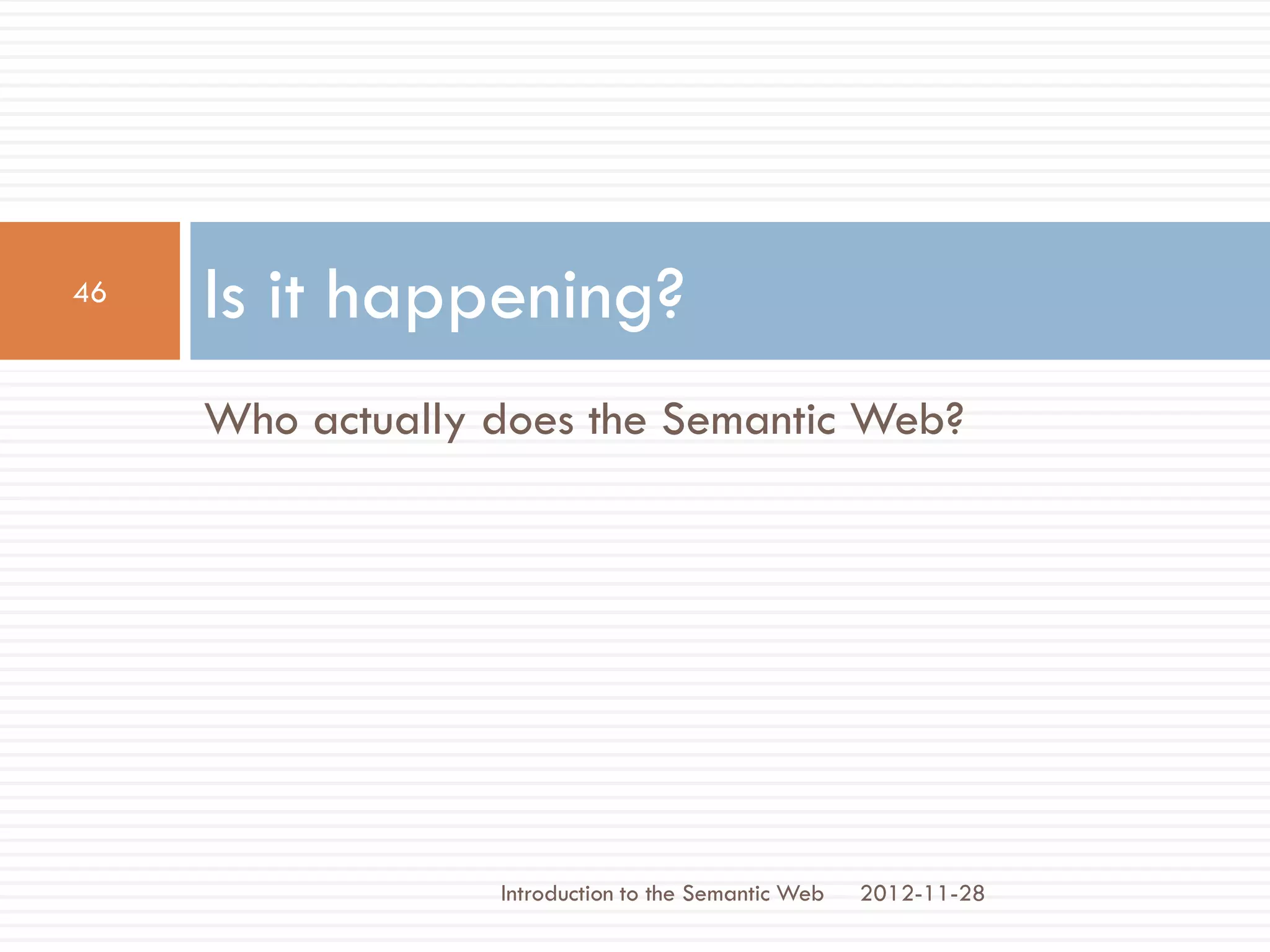 Introduction To The Semantic Web Pptx Web Design And Html Internet