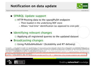Semwebbers, LODers, what PubSubHubbub can do for you (SemTech) | PPT