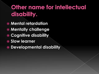 Educational Needs for Children with intellectual and multiple ...