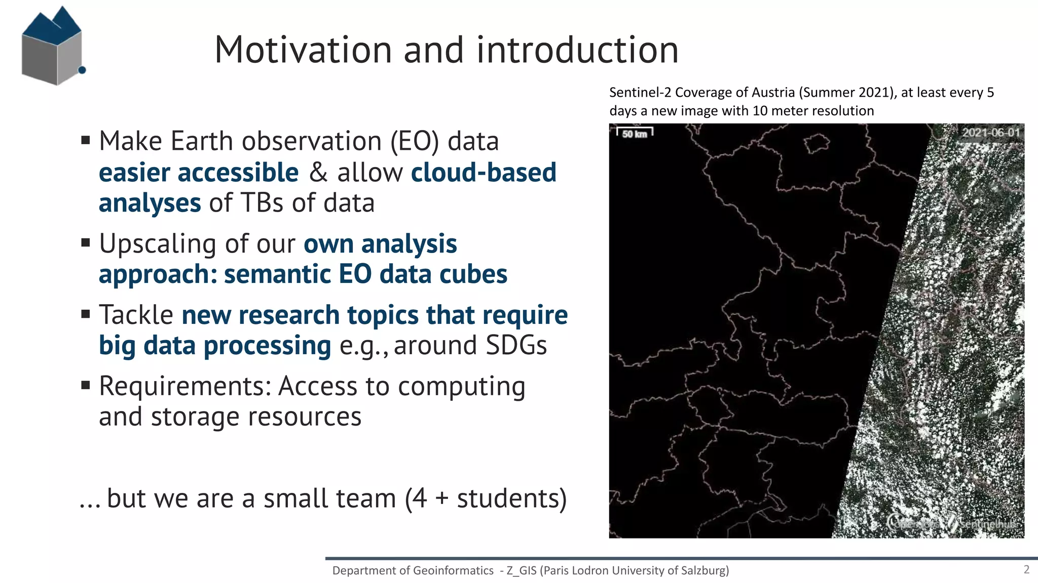 Sentinel-2 Semantic Data & Information Cube Austria | PDF