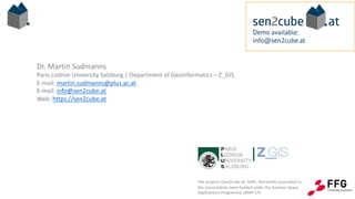 Sentinel-2 Semantic Data & Information Cube Austria | PDF
