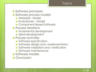 Sen2 Software Processes | PPTX | Computer Software and Applications | Computing