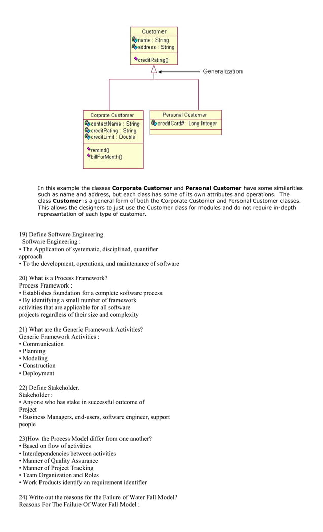 Software Engineering Important Short Question for Exams | PDF ...